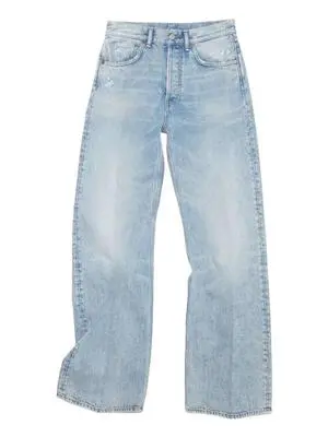Acne Studios Relaxed Fit High-rise Wide-leg Jeans - Light Blue