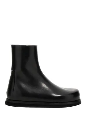 Marsèll Accom Round Toe Ankle Boots - Black