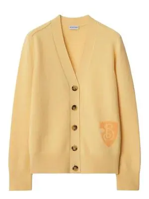 Burberry B-shield Knitted Cardigan - Sandstone