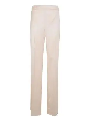 TWINSET Pleated Detail Trousers - Nude