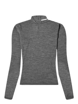 JIL SANDER Jil Sander Zip Detail High Neck Top