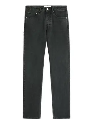 Ami Logo Patch Jeans - Black