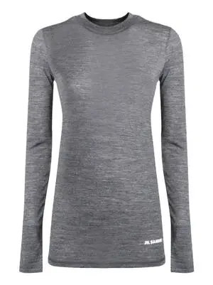 JIL SANDER Jil Sander Logo-Print Crewneck T-Shirt
