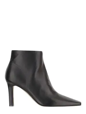 THE ROW Carla 80 Ankle Boots - Black