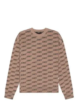 Balenciaga Bb Icon Knit Jumper - Brown