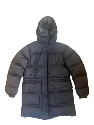 Burberry Long-sleeved Hooded Down Jacket - Black