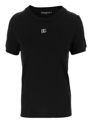 Dolce & Gabbana Dolce & Gabbana Logo Plaque Crewneck T-Shirt No