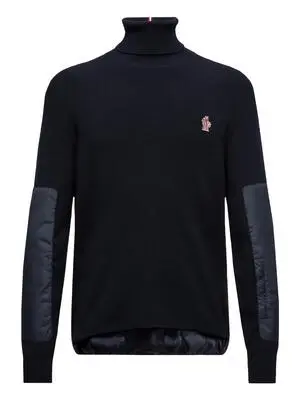 MONCLER Moncler Grenoble Logo Embroidered Turtleneck Jumper