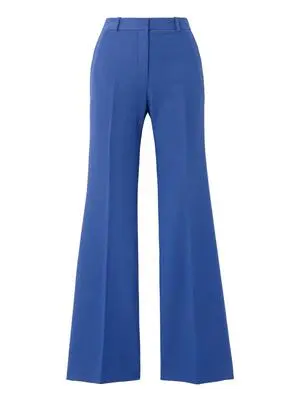 JOSEPH Cotton-blend Wide-leg Trousers - Blue