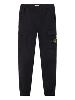 Stone Island Elasticated Waistband Cargo Pants - Black