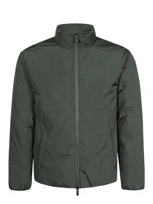 Pyrenex Long Sleeve Zip-up Jacket With Stand Collar - Black