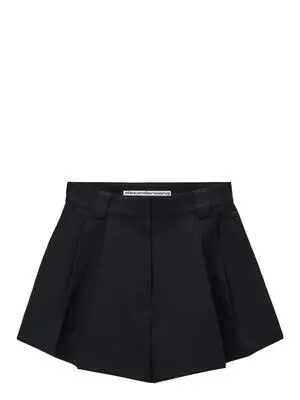 Alexander Wang Alexander Wang High-Waisted Flared Shorts Black