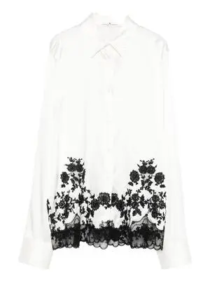 Ermanno Scervino Lace Embellished Shirt - White