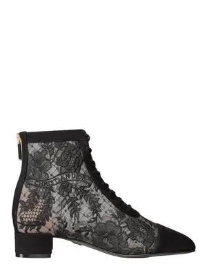DIOR Dior Naughtily-D Lace Embroidered Ankle Boots