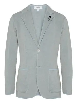 LARDINI Piped Blazer - Gray