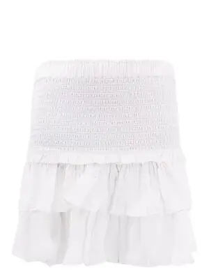 Isabel Marant Étoile Naomi Ruffle Mini Skirt - White