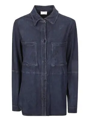 P.a.r.o.s.h Button-up Shirt With Patch Pockets - Black