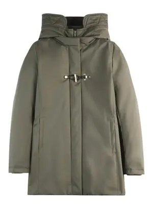 FAY Technical Gabardine Toggle Coat - Green