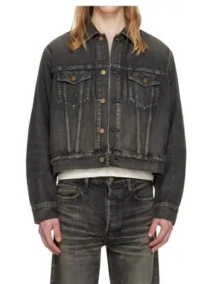 Fear Of God Long Sleeve Denim Jacket - Black