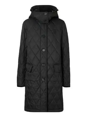 BURBERRY Burberry Quilted Cotton Coat With Classic Collar