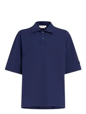 Marni Straight Hem Polo Shirt - Blue