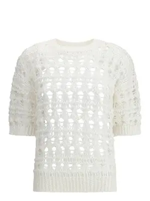 BRUNELLO CUCINELLI Brunello Cucinelli Textured Cropped Jumper