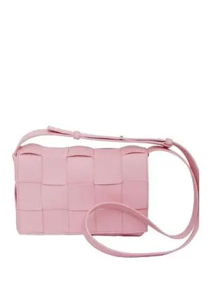 Bottega Veneta Bottega Veneta Cassette Zipped Shoulder Bag Ribbon Powder