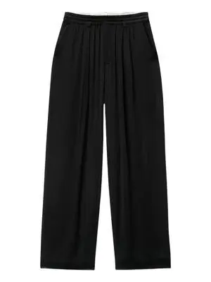 Alexander Wang Wide Leg Pleated Trousers - Black