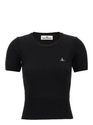 VIVIENNE WESTWOOD Embroidered Orb Logo Sweater - Black