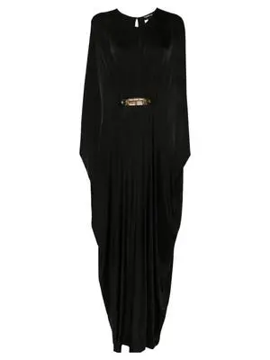 TOM FORD Tom Ford Black Stretch-Jersey Kaftan Dress With Belt
