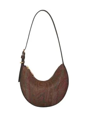Etro Paisley Jacquard Shoulder Bag - Green