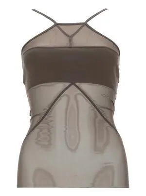 Rick Owens Off-shoulder Tank Top - Gray