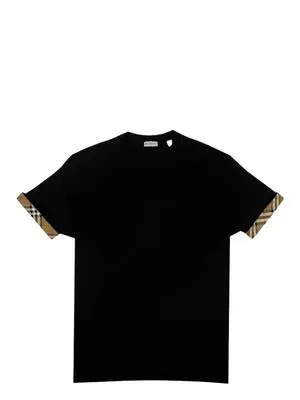 Burberry Check Trim Cotton T-shirt - No