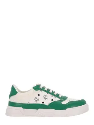 Mcm Logo Low-top Sneakers - White