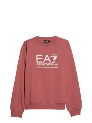 EA7 Long-sleeve Sweatshirt With Crewneck - Pink