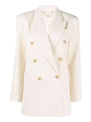 ZIMMERMANN Zimmermann Double Breasted Pinstriped Blazer