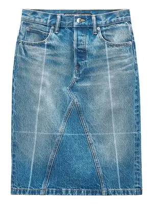 Alexander Wang Denim Pencil Skirt - Blue