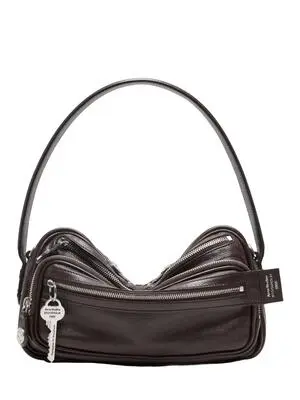 Acne Studios Camero Leather Shoulder Bag - Chocolate Brown