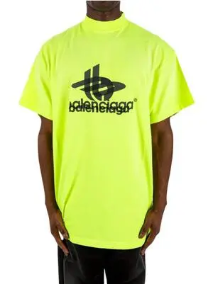 Balenciaga Round-necked T-shirt - Yellow