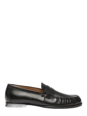 SCAROSSO Fred Round-toe Loafers - Black