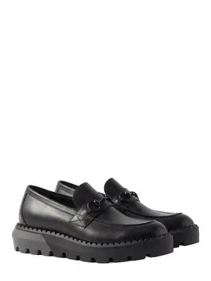 Gucci Horsebit Loafers With Two-tone Outsole - Black