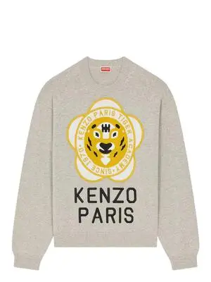 Kenzo Embroidered Crewneck Sweater - White