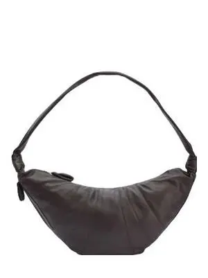 LEMAIRE Large Croissant Bag - Dark Chocolate