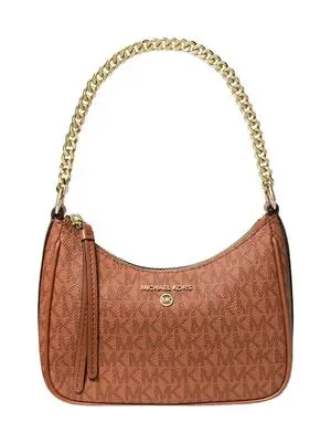 Michael Kors Jet Set Charm Monogram Shoulder Bag - Brown