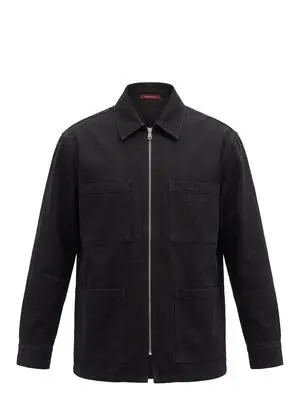 Gucci Denim Zip Shirt - Black