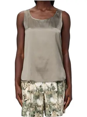 Max Mara Sleeveless Crew Neck Vest - Nude