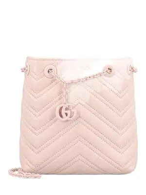 Gucci Gg Marmont Nano Bucket Bag - Pink