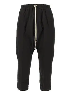 Rick Owens Drawstring High Waist Pants - Black