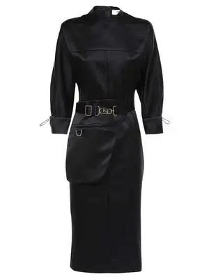 FENDI Fendi Belted Logo Dress