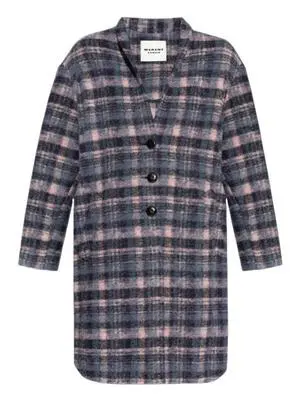 ISABEL MARANT ÉTOILE Isabel Marant Etoile Checked Wool Coat
